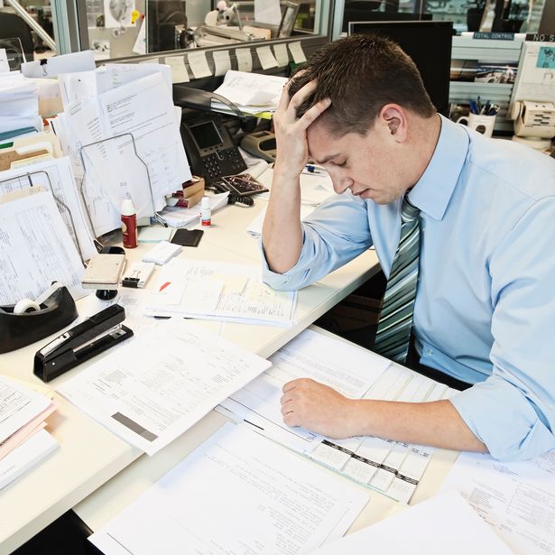 Stressed Office Worker